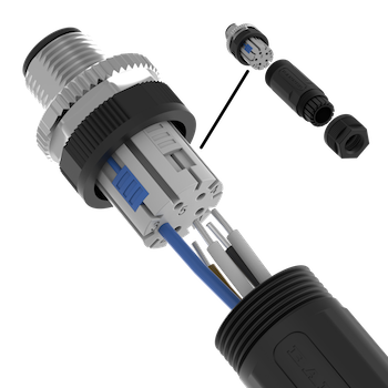 Banner Engineering Field Wireable Connector with Slide Lock Terminals ...